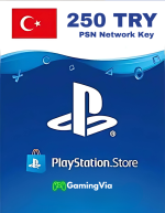 PlayStation Network Card 250 TRY PSN Key TURKEY - Gaming Via